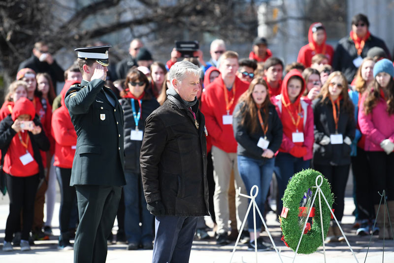 Vimy Ridge Day Wreath-laying at the National War Memorial in Ottawa ...