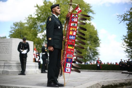 Commemorative Ceremony at the Courcelette Canadian Memorial, France ...