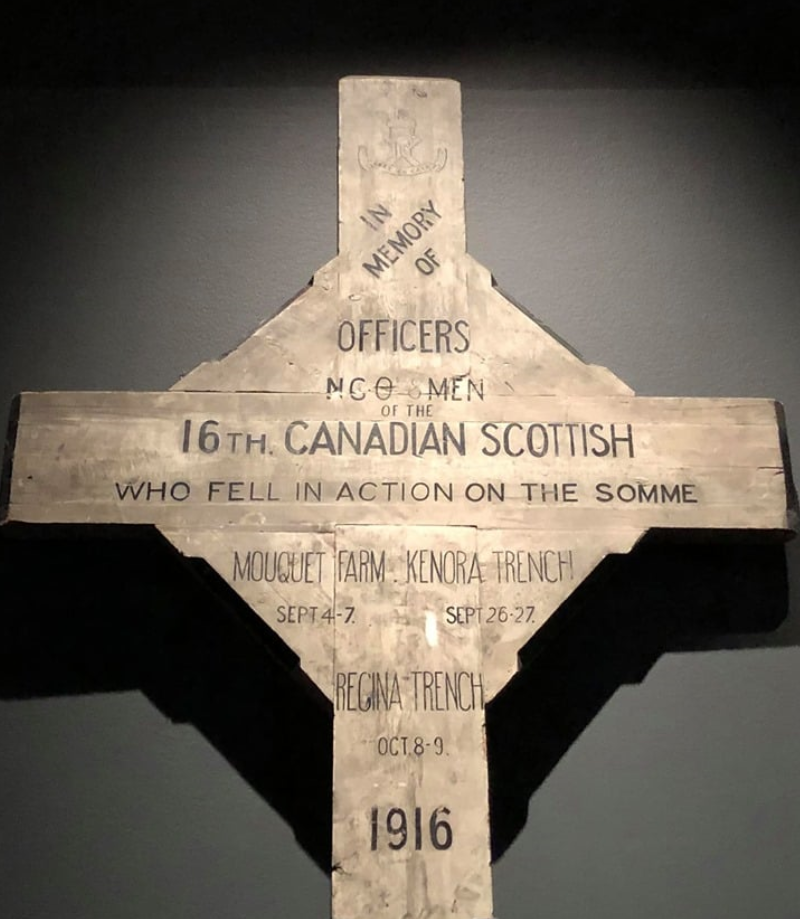16th Canadian Scottish Somme Cross - National Inventory of Canadian ...