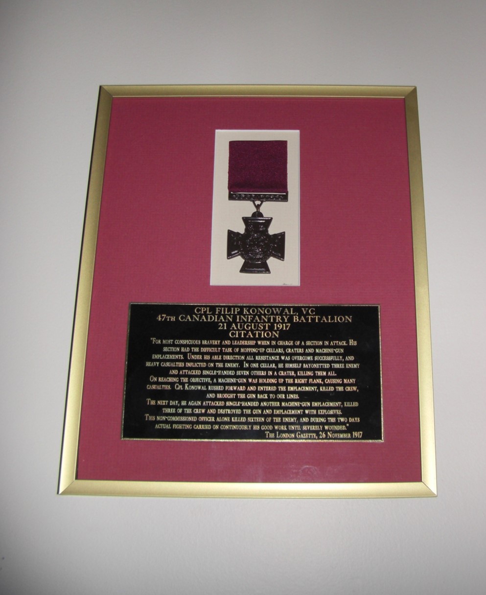 Filip Konowal Plaque | Veterans Affairs Canada