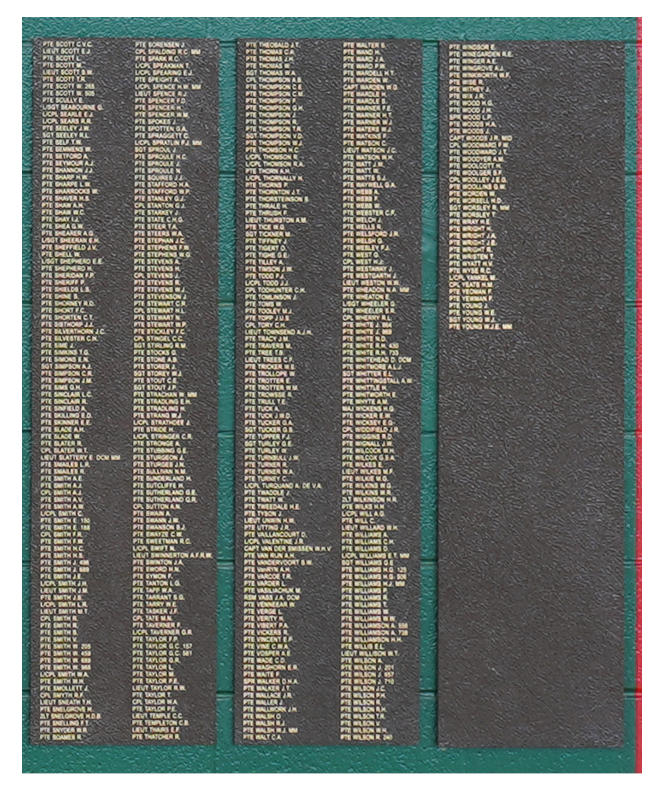 The Queen’s Own Rifles of Canada First World War Honour Roll | Veterans Affairs Canada